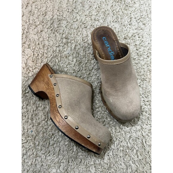 Candie's | Shoes | Vintage Y2k Candies Suede Wooden Heel Platform ...